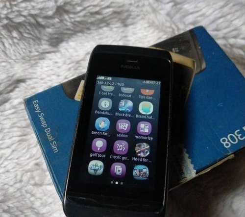 Телефон Nokia Asha 308 новый