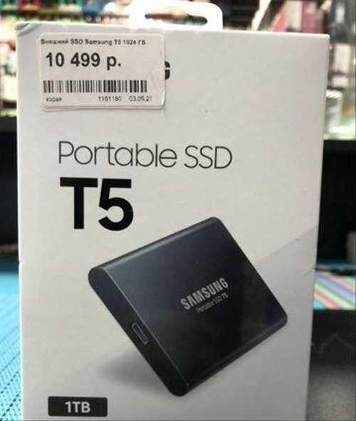 Внешный SSD Samsung T5. 1024 гб