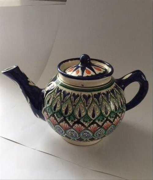 Чайник заварочный ляган риштанская керамика