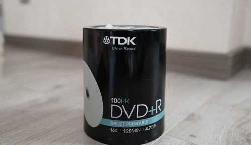 Диски TDK DVD+R 4.7гб printable