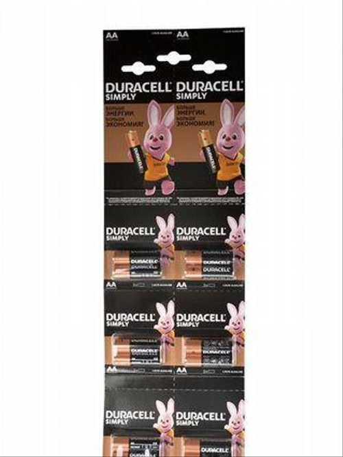 Элемент питания duracell LR6 BL2 /120/S