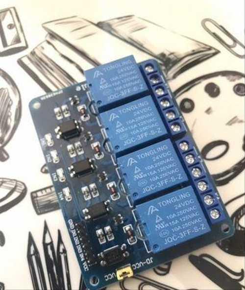 Arduino 4 канальный модуль реле