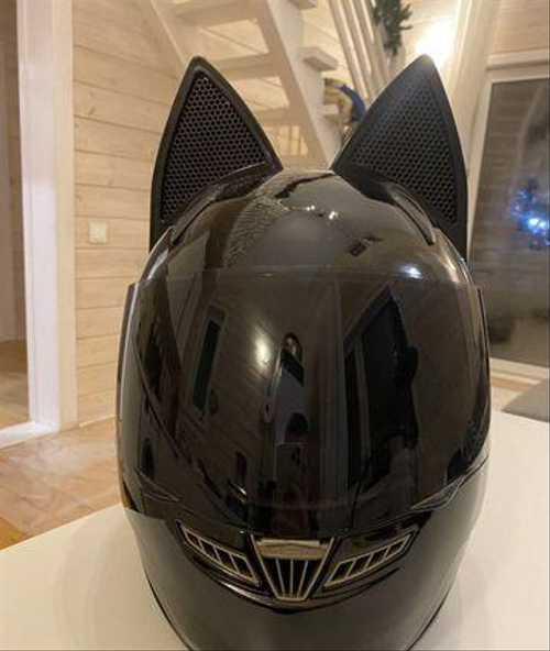 Мотошлем с ушками Nitrinos оригинал