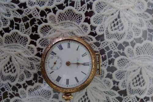 Карманные старинные золотые часы