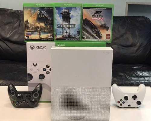 Xbox one s 1tb 4k ultra Магазин Комплект