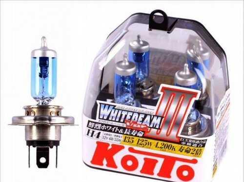 Лампы галогенные koito H4 Whitebeam 4200K 60/55