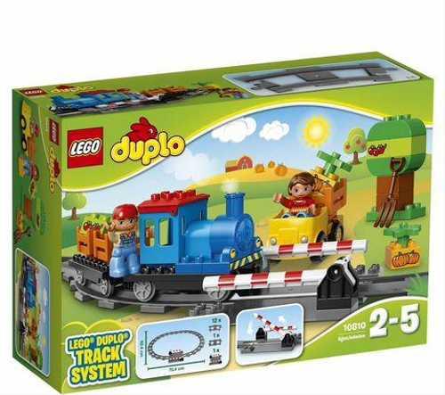 Lego Duplo Локомотив 10810 и доп. рельсы