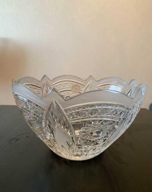 Фруктовница,салатница(настоящий хрусталь)