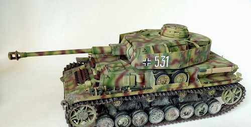 Модель немецкого среднего танка Pz.Kpfw.IV Ausf.H