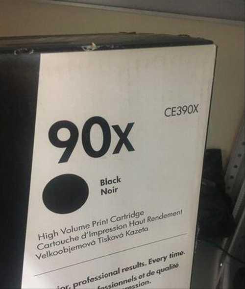 Оригинальный черный картридж HP CE390X 90X