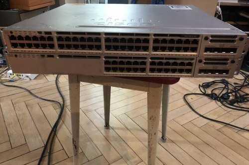 Cisco 3850-48p-e 2 бп модуль 10g
