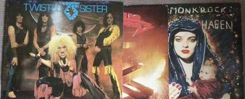 Twisted Sister 82 Krokus 81 Nina Hagen 82 lp