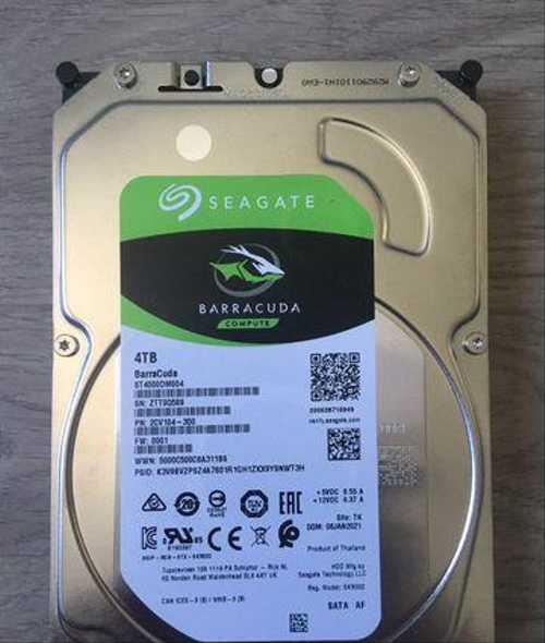 Жесткий диск Seagate Barracuda 4 TB ST4000DM004