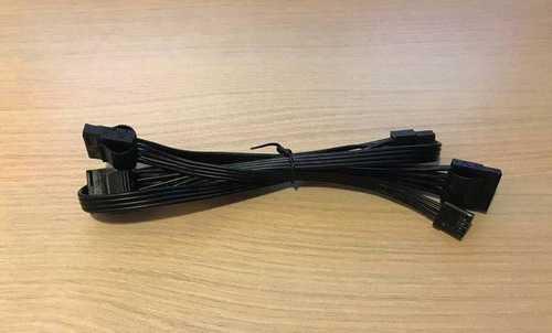 Кабель питания 6pin - 2 x molex + разъём 4-pin