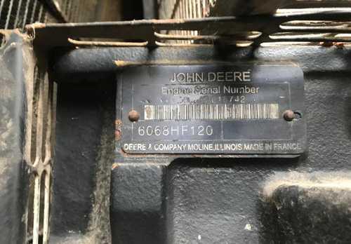 Блок двигателя John Deere 6068 BHF120