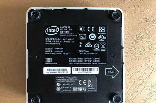 Intel Core i3-5010U 2.10GHz 8 гб Ram NUC5i3RYB