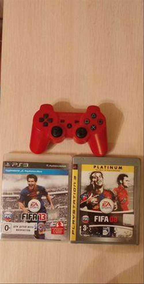Fifa08+fifa13 для ps3 + геймпад
