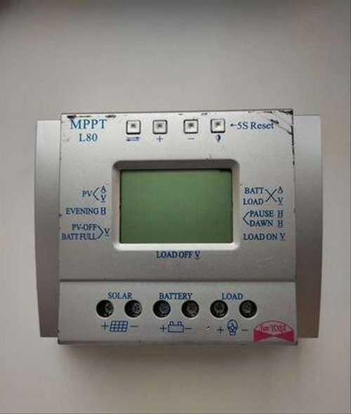 Mppt 80A контроллер солнечного заряда 12В 24В