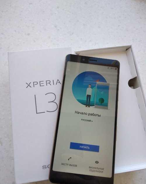 Смартфон sony xperia l3 l4312 gold dual SIM