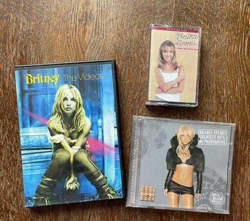 Бритни Спирс DVD, CD диск и аудиокассета
