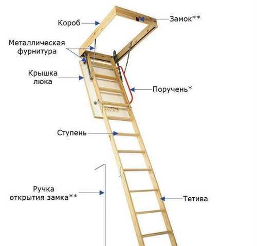 Чердачная лестница Премиум