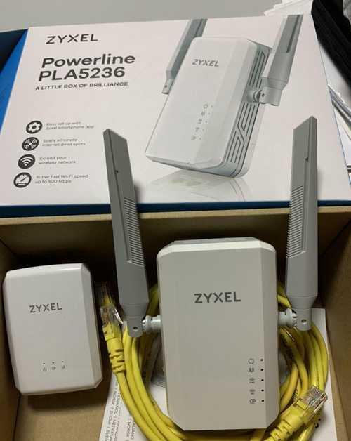 Powerline адаптеры с Wi-Fi zyxel PLA5236