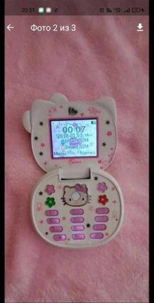 Телефон hello kitty