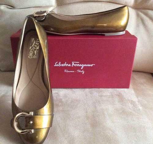 Балетки Salvatore Ferragamo оригинал р 40-41 новые
