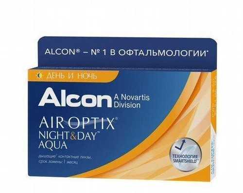 Линзы ежемесячные AIR optix night & DAY aqua 3 шт