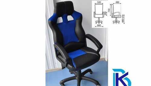 Игровое кресло "Дик" мульти-качание, синее