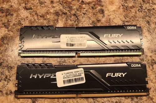 Память DDR4 Kingston HiperX Fury 8 GB (2x4)