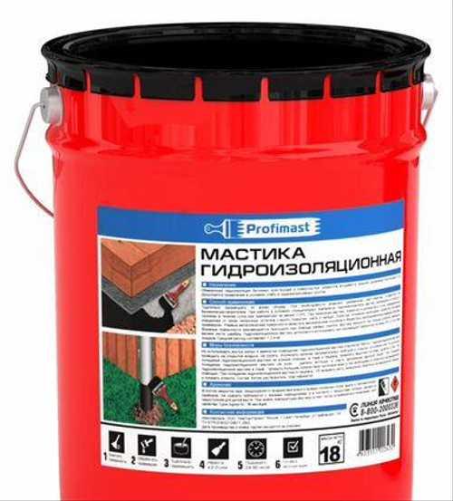 Мастика гидроизоляционная Profimast (21,5л/18кг)