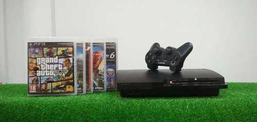 Sony PS3 Playstation 3 PS3 + 10 топ игр GTA 5 fifa