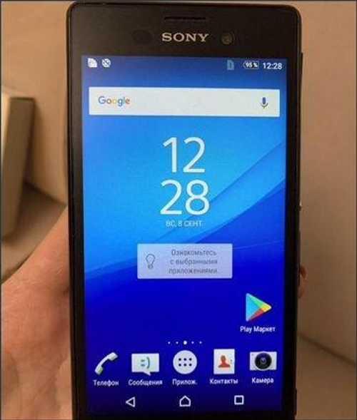 Телефон Sony Xperia M4 Aqua, полный комплект