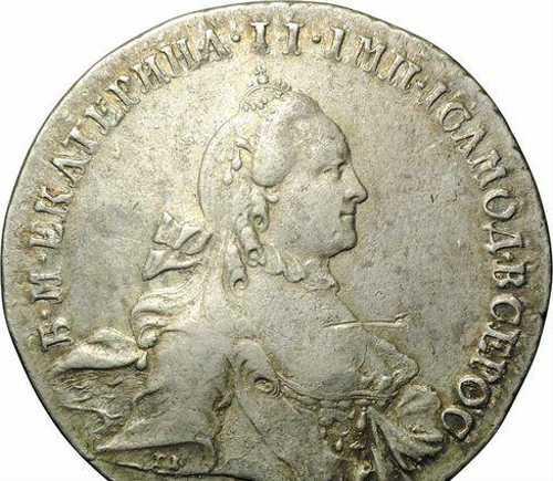 Монета 1 Рубль 1762 спб TI нк Екатерины II