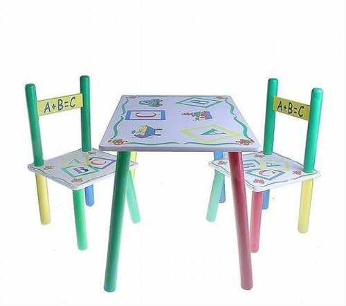 Мебель детская "авс", набор: стол и 2 стула