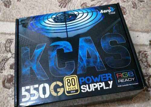 Бп AeroCool kcas 550W,80+gold,RGB