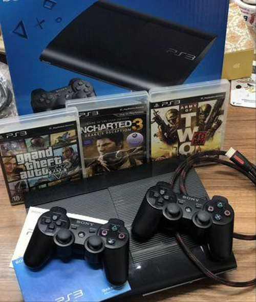 Sony PlayStation 3 Super Slim 500 GB (2 джойстика)