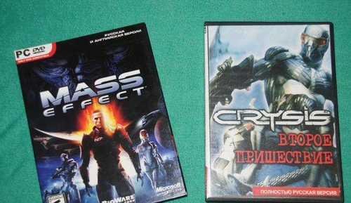 Игры crysis и mass effect для PC (цена за обе)
