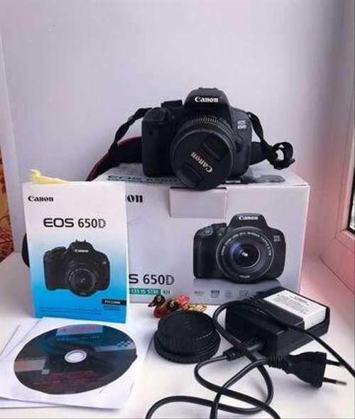 Зеркальный фотоаппарат Canon EOS 650D+сумка