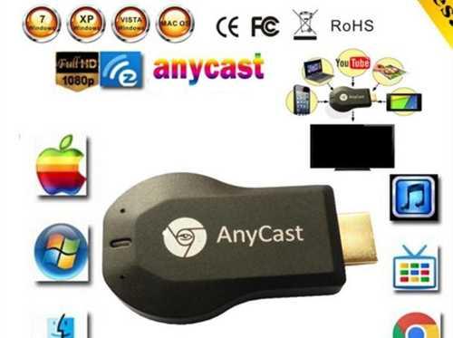 Медиаплеер новый WiFi Anycast м4 Smart TV