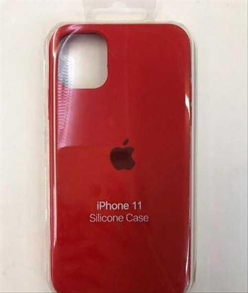 Накладка silicone case для iPhone 11 красный (red)
