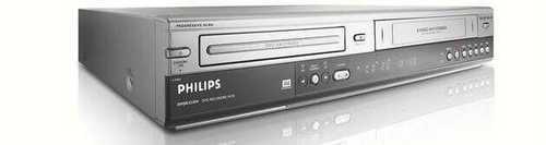 2 в 1 DVD+VCR рекордер Philips оцифровка vhs новый