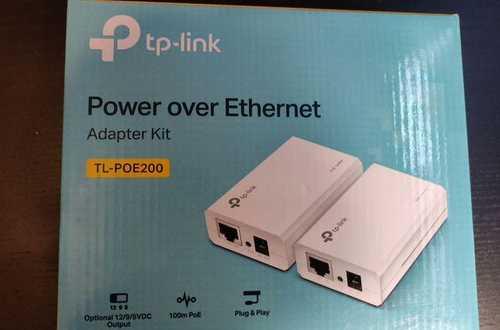 Инжектор + сплиттер PoE TP-Link TL-PoE200