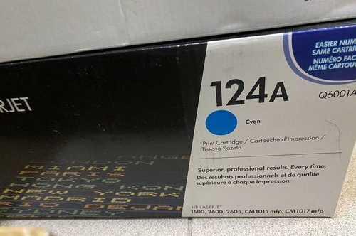 Картридж HP 124A лазерный голубой Q6001A