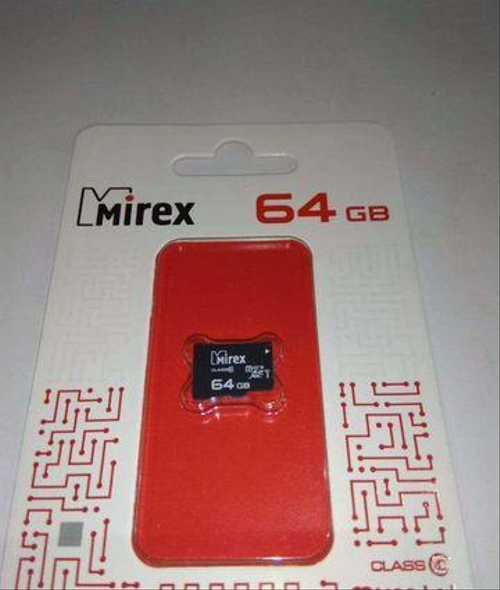 Карта памяти micro sd 64