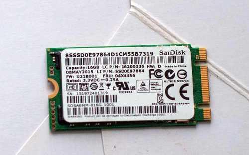 M.2 SSD SanDisk 16GB