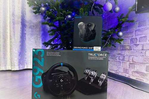 Игровой руль logitech g923 + shifter