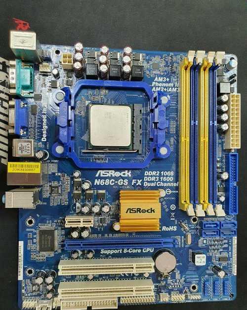 MB Asrock N68C-GS FX + CPU FX4300 3.8Ghz