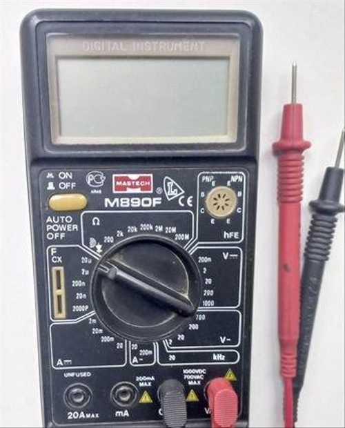 Мультиметр цифровой MasTech M890F 1997г